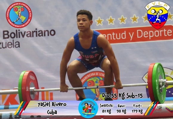 Tres medallas de bronce en Panamericano Sub-15 de Pesas